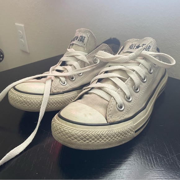 Converse | Shoes | Off White Color Converse All Starwith Black Line ...